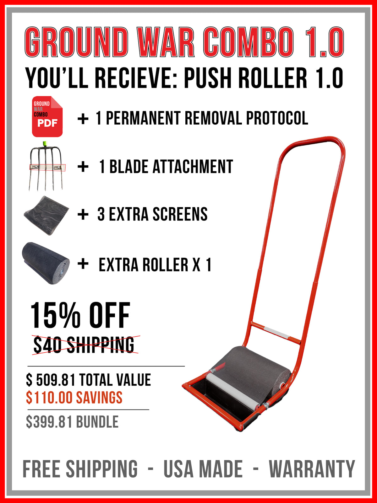 Ground War Combo 1.0 – Sticker Burr Roller