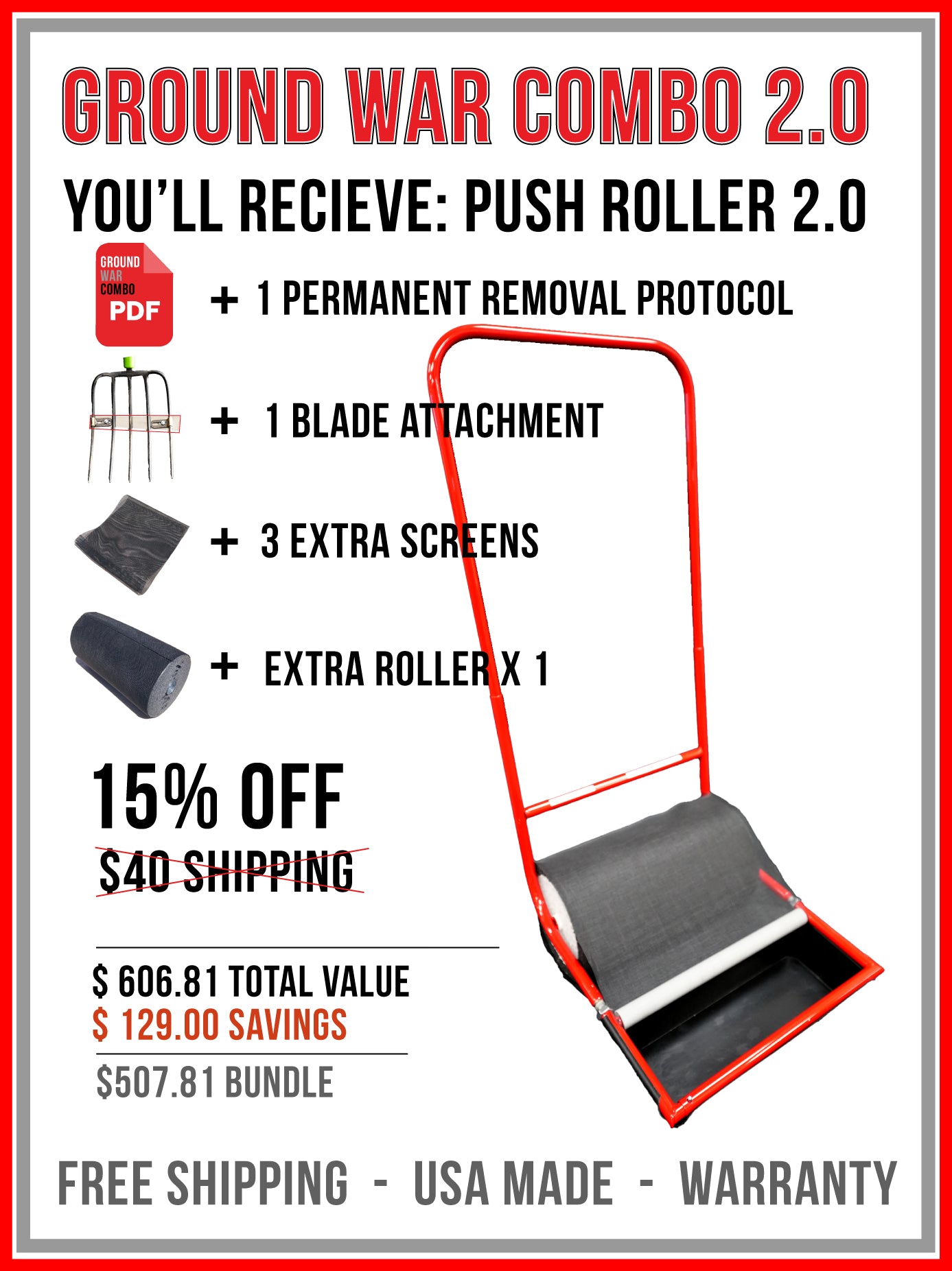 Ground War Combo 2.0 – Sticker Burr Roller